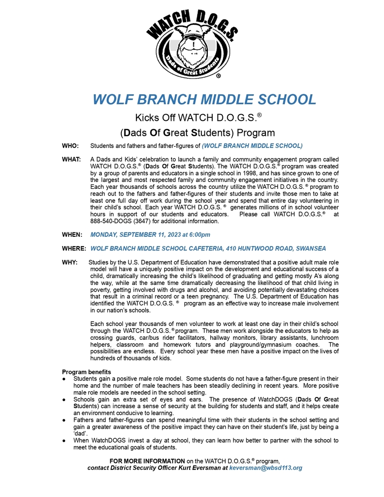 Live Feed | Wolf Branch School District